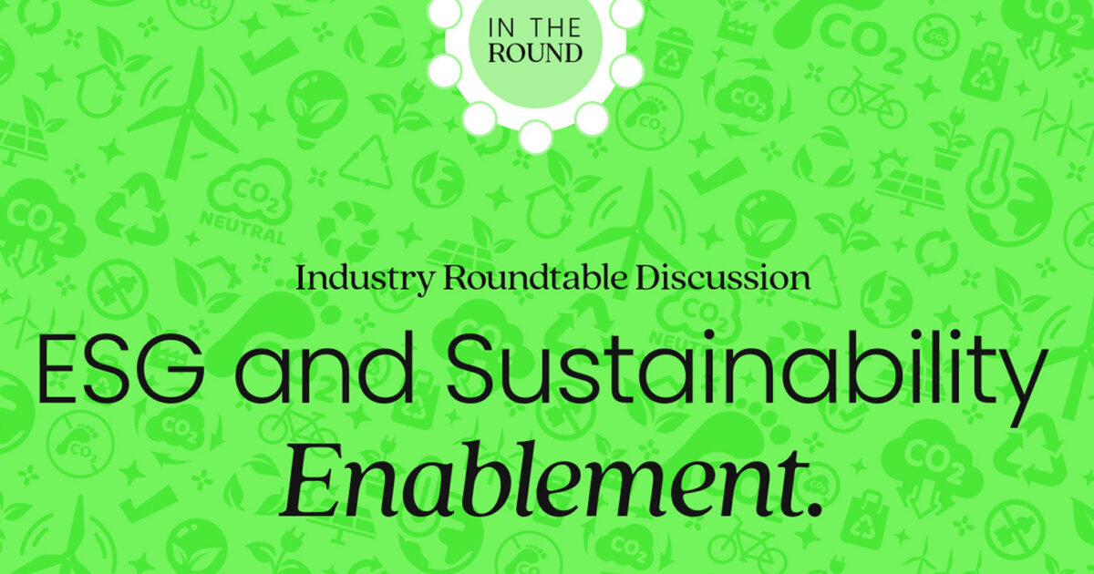 Sponge Learning | ESG and Sustainability Roundtable.